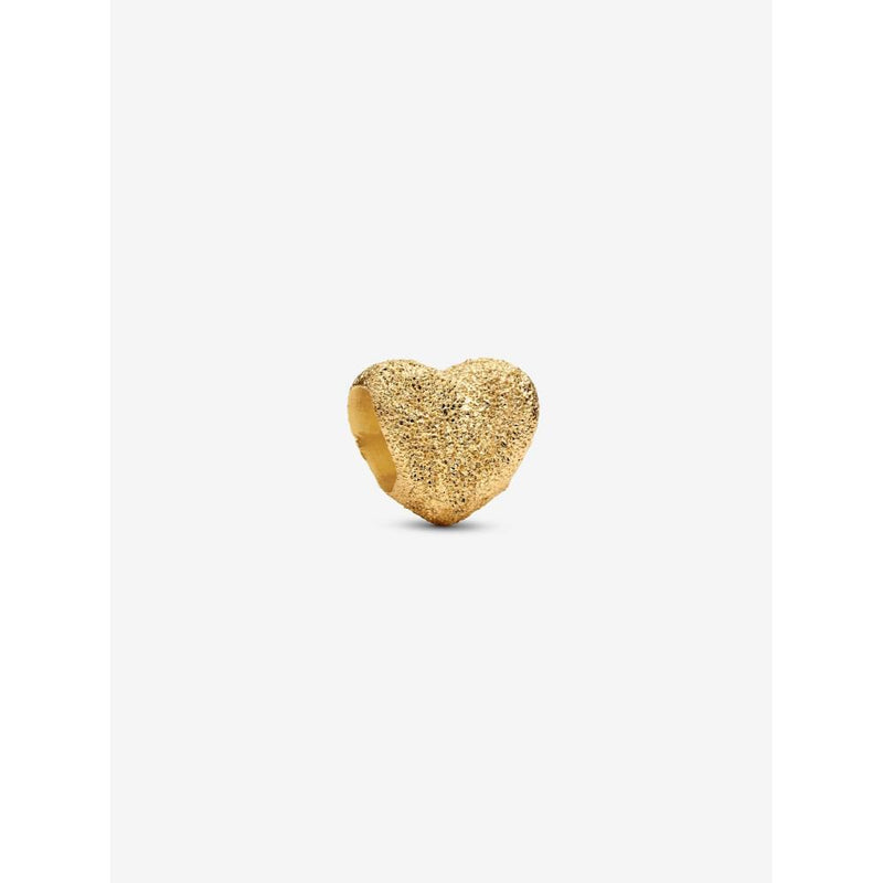 Textured heart 14k gold-plated mini charm – Prouds Fiji