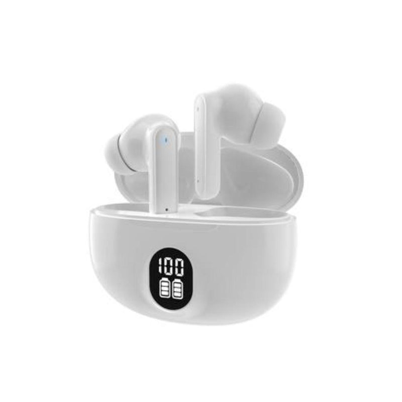 iGear Earbuds Wireless with Display and ENC+ANC White – Prouds Fiji