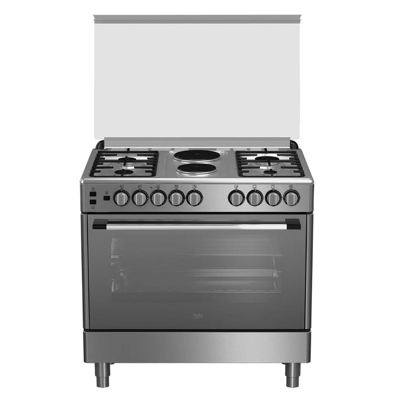 Beko 90cm FS Cooker 4G+2HP Inox GG12120FX – Prouds Fiji