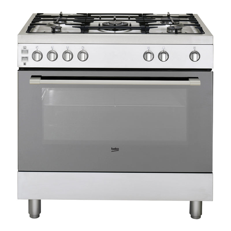 Beko 90cm FS Cooker 4G+1W Inox GG15121DX – Prouds Fiji