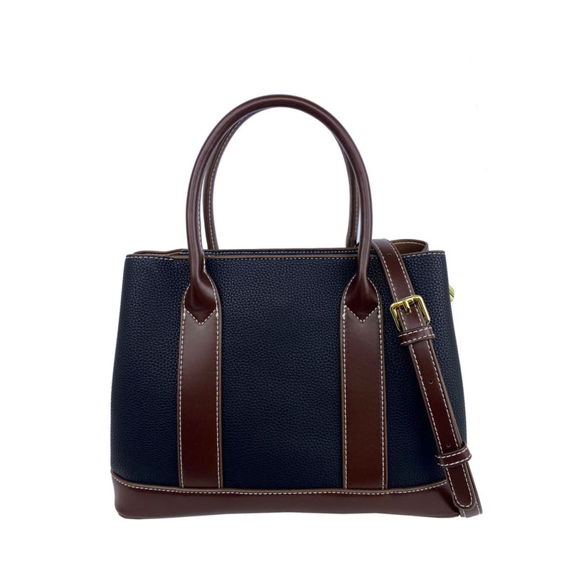 Mel & Co Pebbled Contrast Satchel Bag – Prouds Fiji