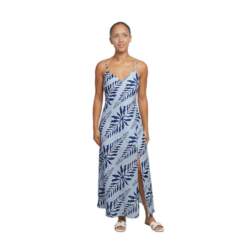 Jore Ladies Lairo Leaf Slip Maxi Dress Blue – Prouds Fiji